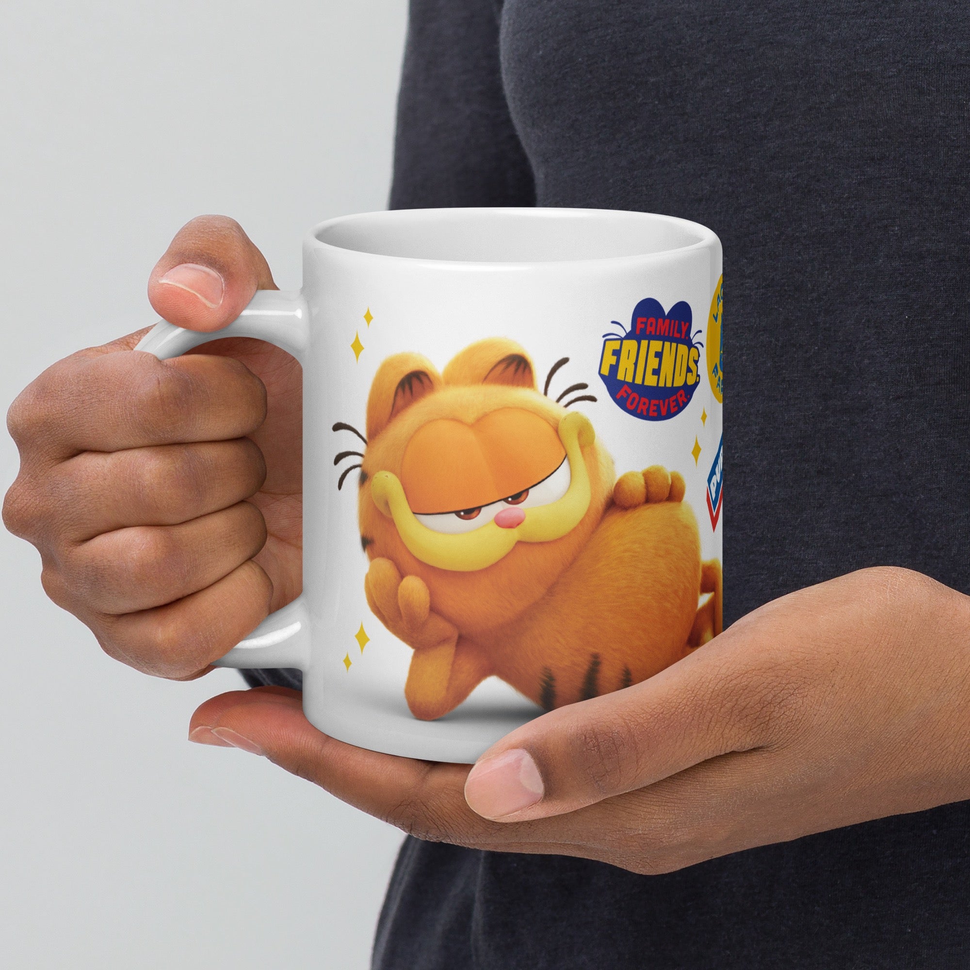 The Garfield Movie Sticker Icons Jumbo Mug